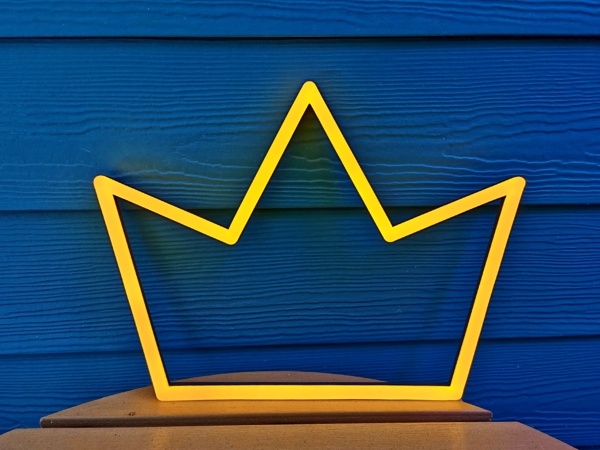Crown LED Neon Sign Yellow and White Crown Sign Night Light | Etsy