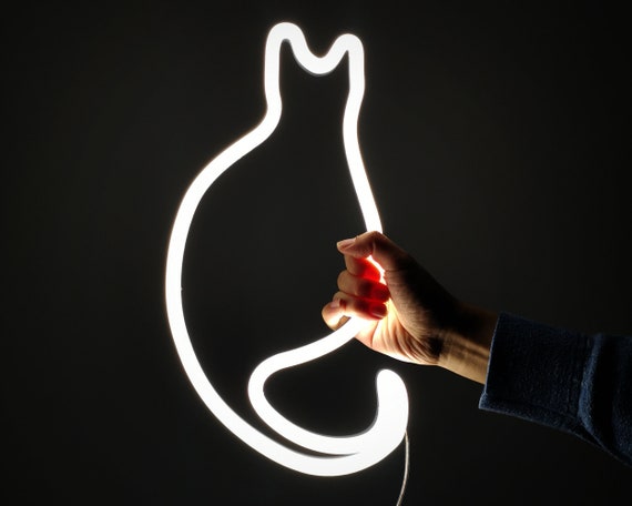 Cat LED Neon Sign Neon Cat Lamp Night Light - Etsy Canada