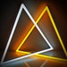 Neon Triangle LED Light Sign 15 Triangle Neon Sign - Etsy Canada