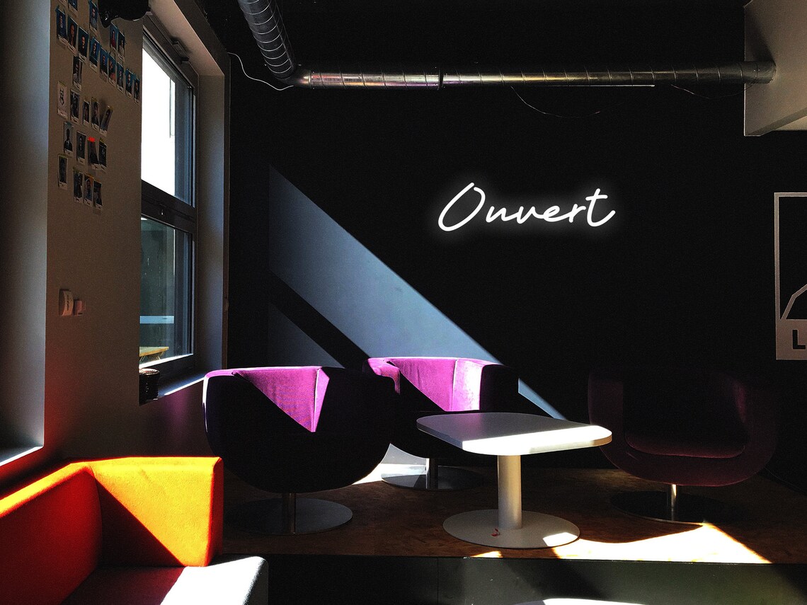 Ouvert Sign LED OPEN Neon Sign for Business Store French Open - Etsy