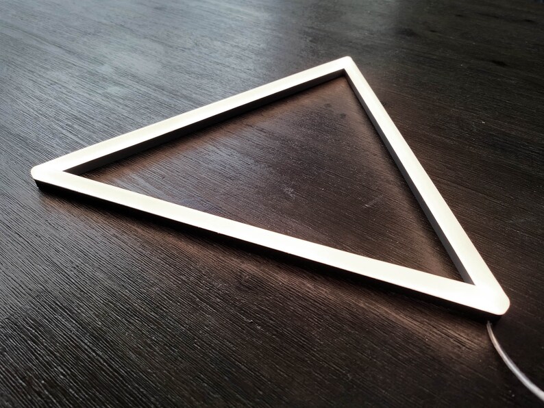 Neon Triangle LED Light Sign 15 Triangle Neon Sign | Etsy Canada