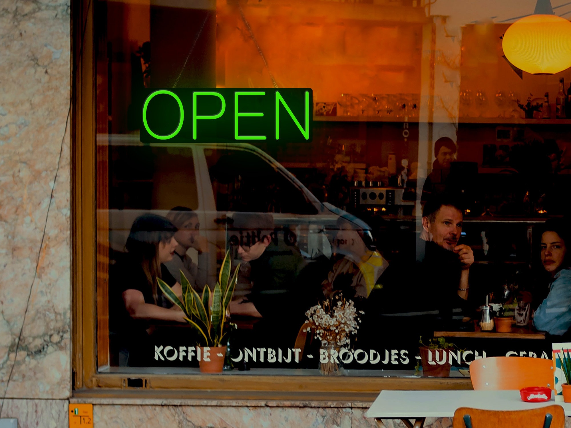 Green LED Neon Open Sign for Business Store 20inx6in Modern | Etsy