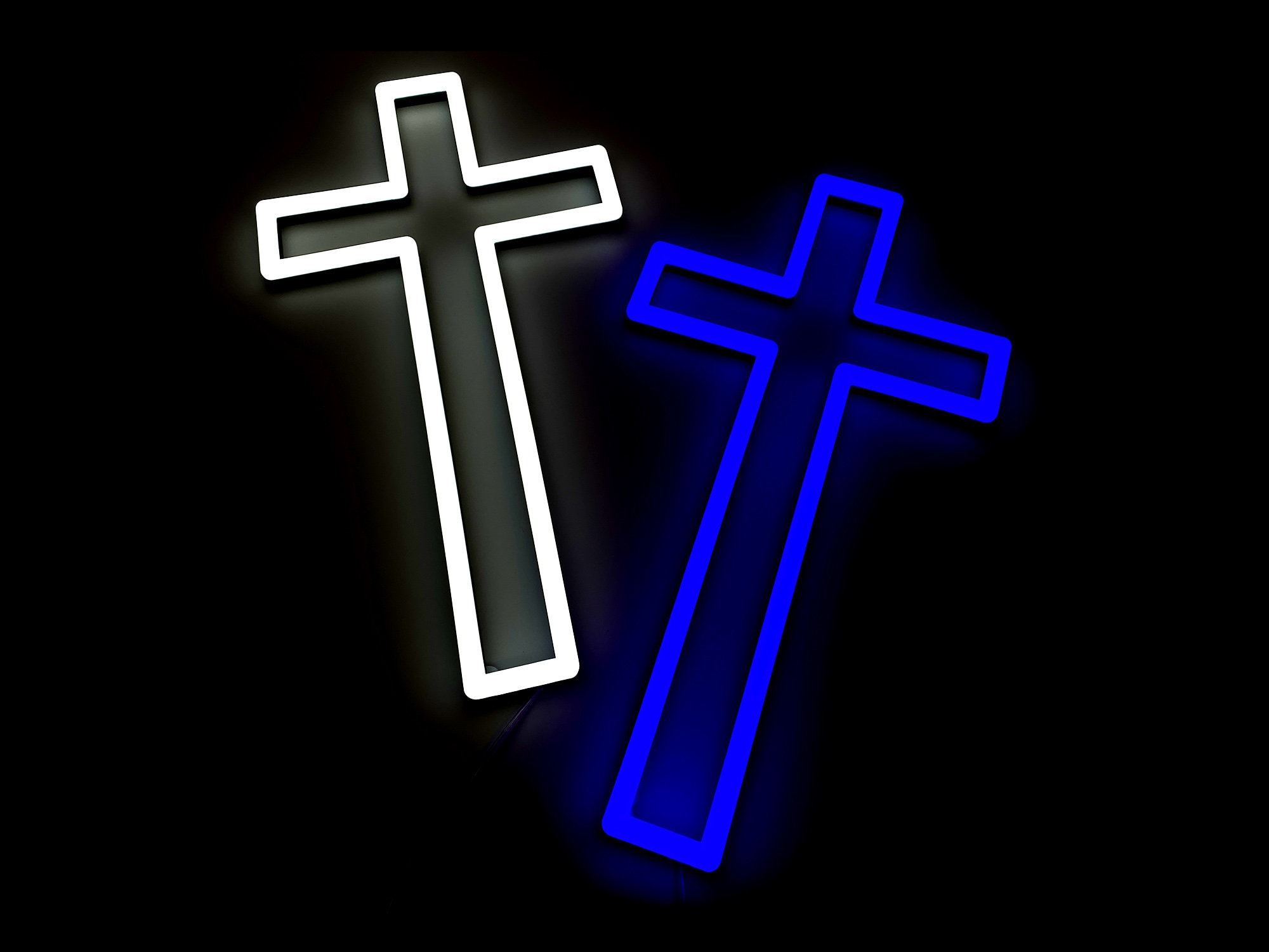Holy Cross Neon Light christian cross symbol jesus christ | Etsy