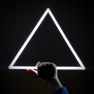Neon Triangle LED Light Sign 15 Triangle Neon Sign - Etsy Canada