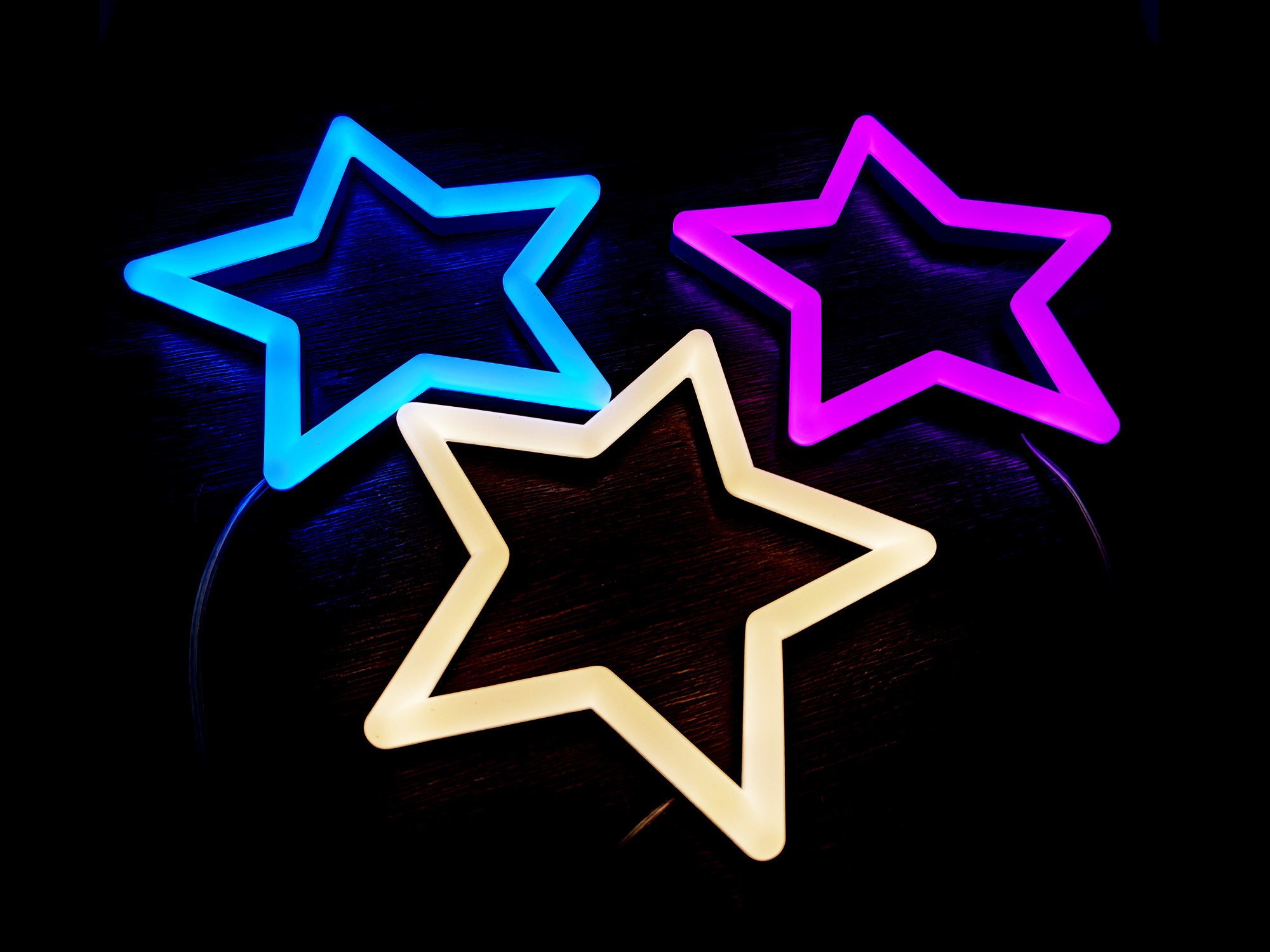 Small Star Neon Sign White Pink Blue Yellow Red Green Neon | Etsy