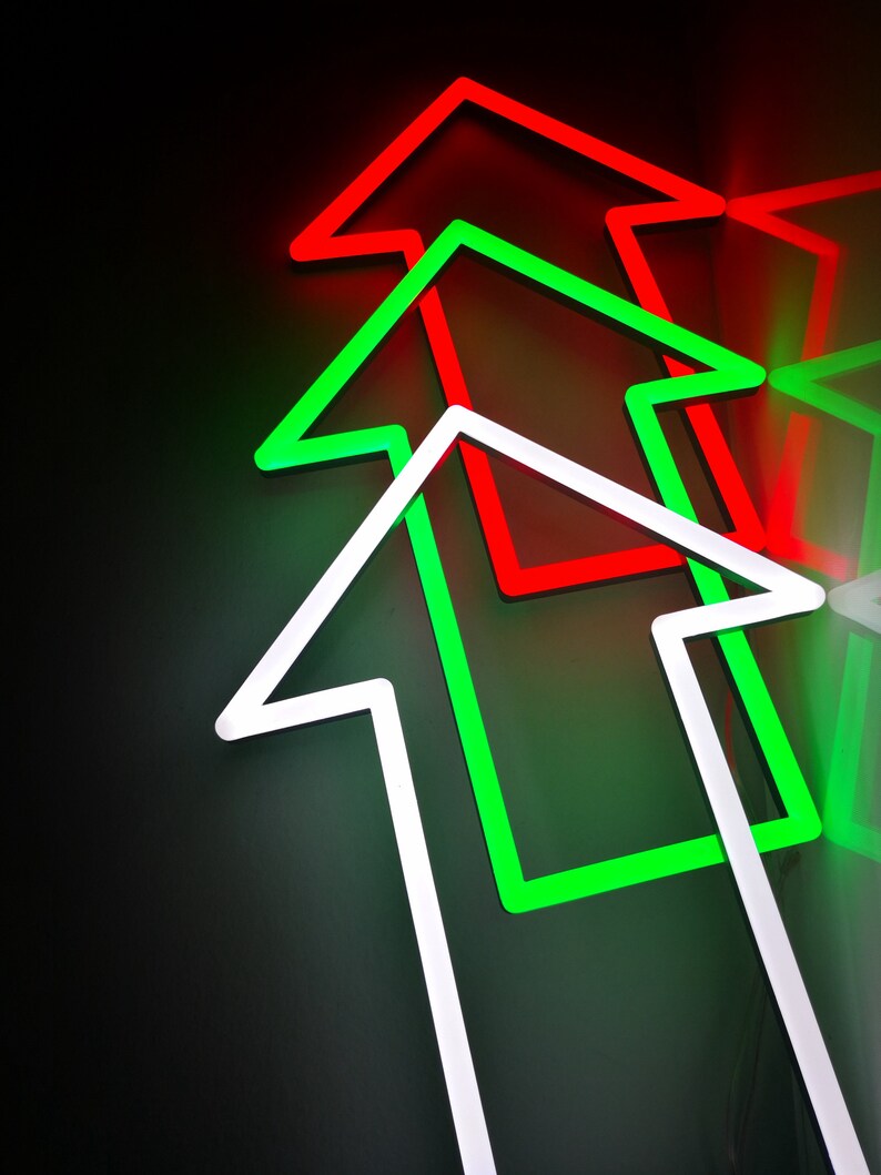 Neon Arrow Sign for Retail Space Guide and Decor - Etsy
