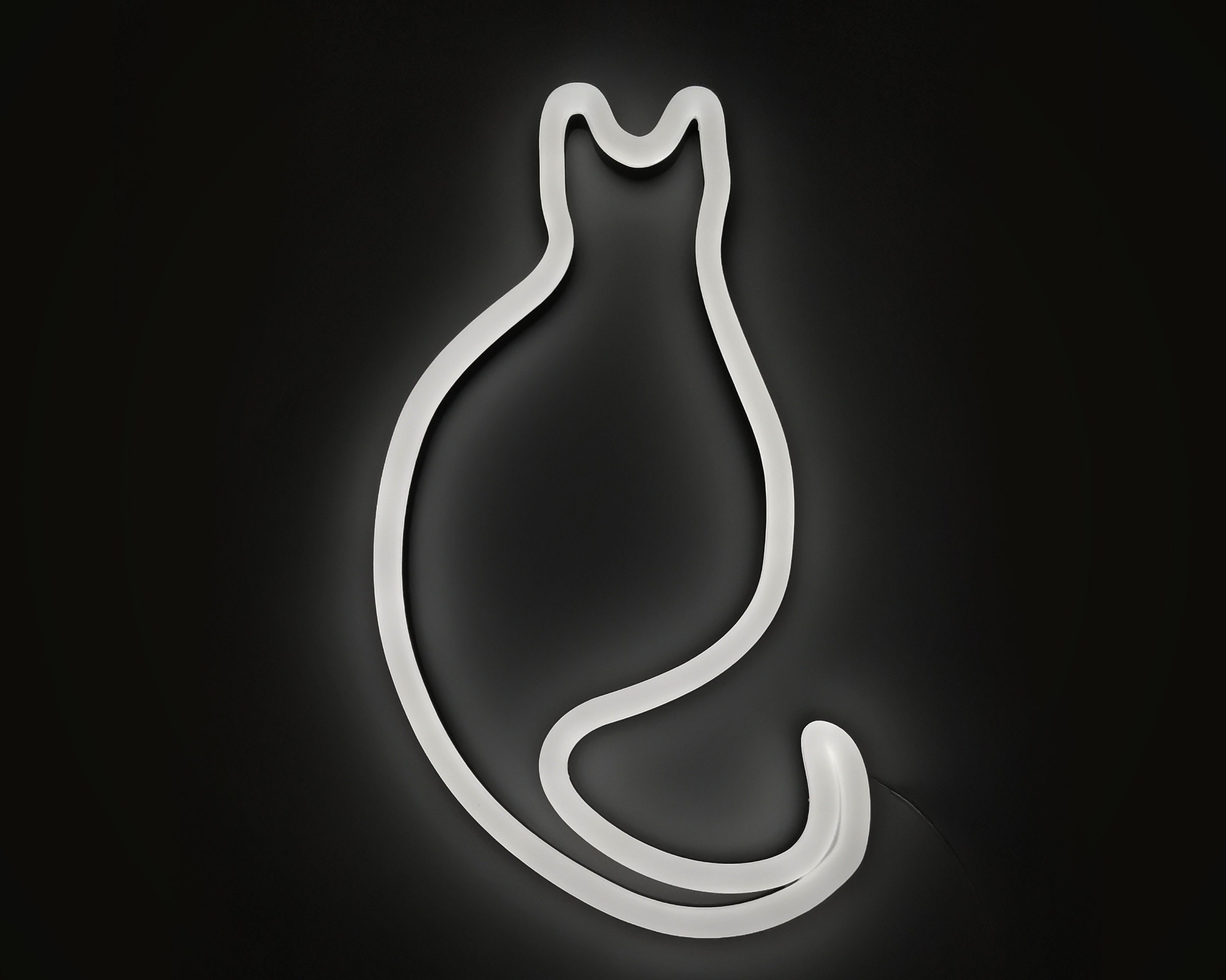 Cat LED Neon Sign Neon Cat Lamp Night Light | Etsy