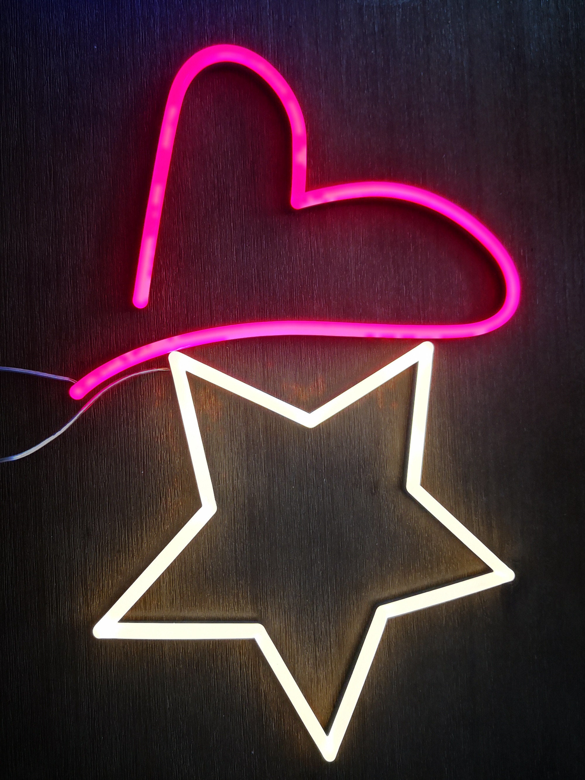 Neon star neon sign big star neon light | Etsy