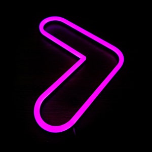 Arrow Symbol Neon Sign Arrow Icon LED Light Left Right up Down Arrow ...