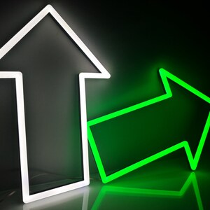 Neon Arrow Sign for Retail Space Guide and Decor - Etsy