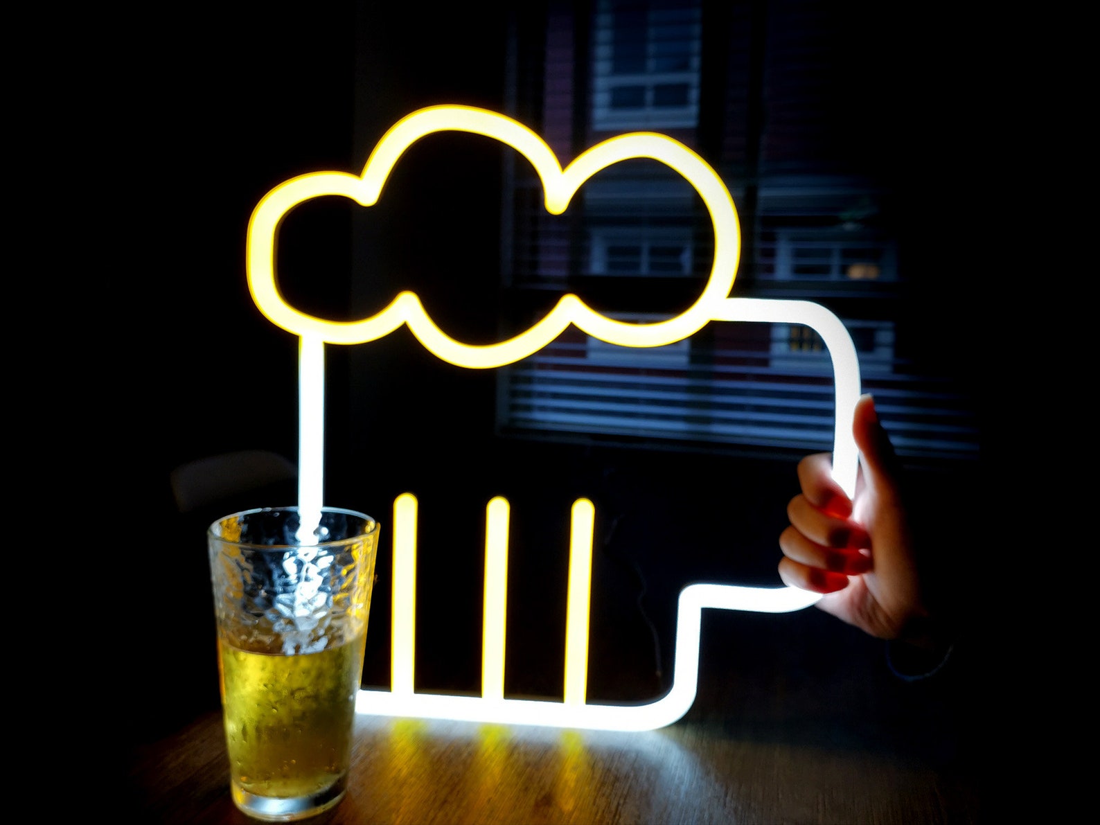 Neon Beer Sign Light up Craft Beer Neon Mug Bar Lights - Etsy