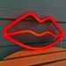 Pink Lips LED Neon Sign Red Lips Neon Light - Etsy