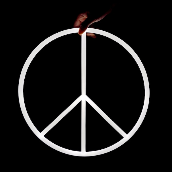 Lighted Peace Sign - Etsy