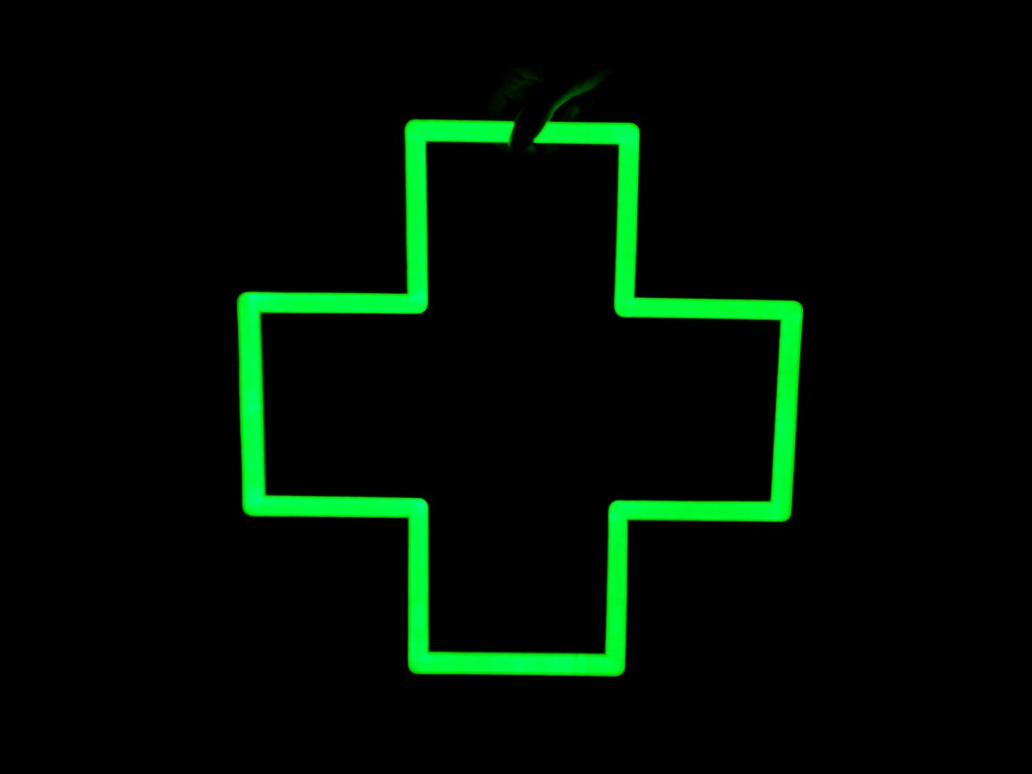 Green Cross neon signs dispensary signs cannabis shop light | Etsy