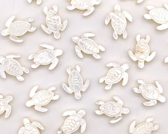 Abalone Carved Sea Turtle Shell Single Bead - 20mm - Itty Bitty Bead ...