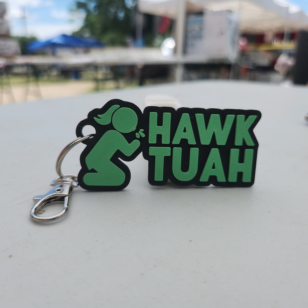 Hawk Tuah Keychain Different Colors Available - Etsy