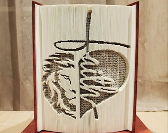 Faith With Cross MULTI LAYER Cut and Fold Book Folding Pattern - Etsy