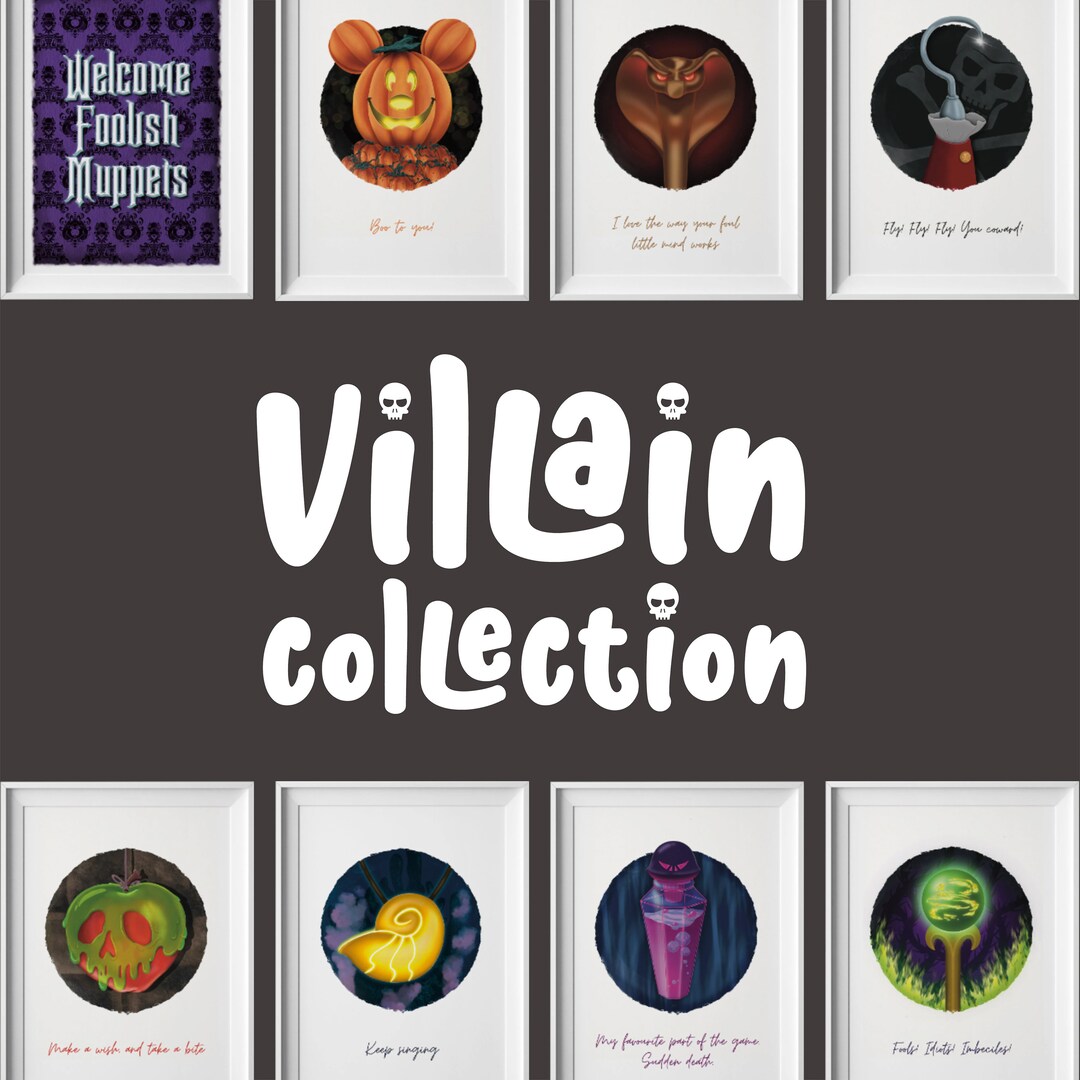 Disney Villain Collection mix and Match Disney Villain Disney Quote ...