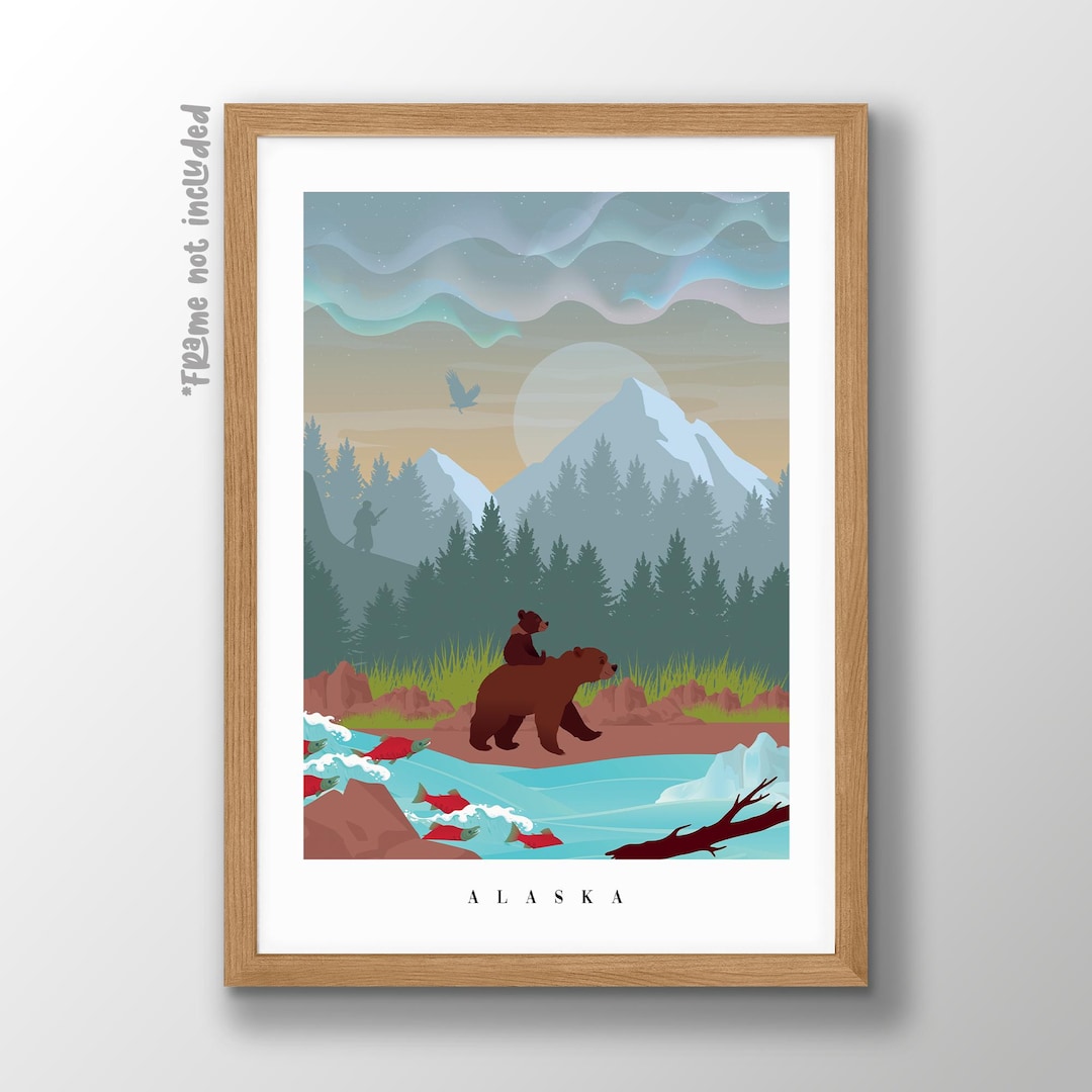 Brother Bear Alaska Print | Disney Landscape Art - Etsy