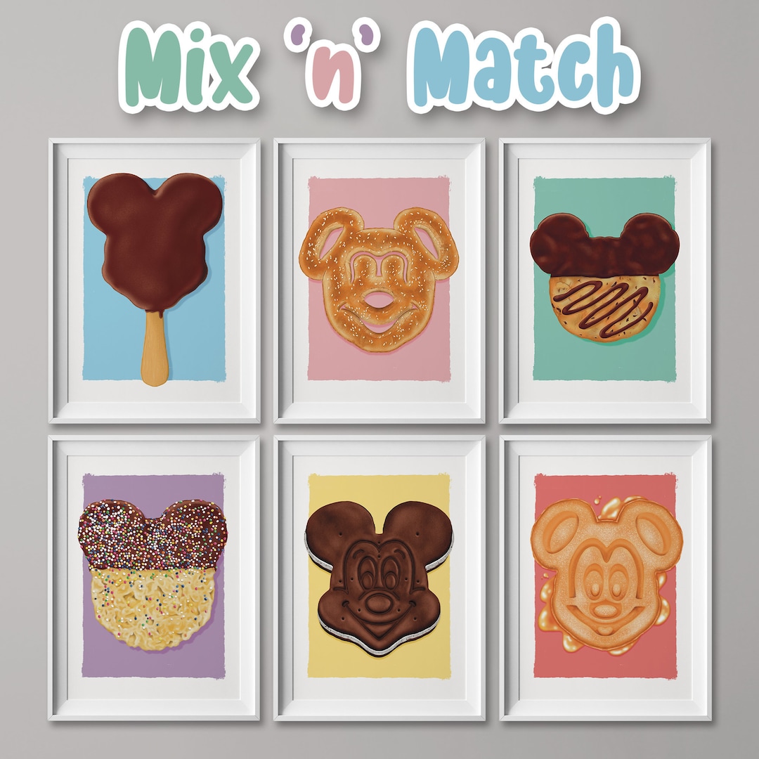 Disney Snacks - COLOURED BACKGROUND *mix and Match* | Walt Disney World ...