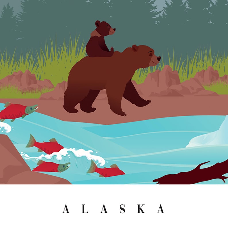 Brother Bear Alaska Print | Disney Landscape Art - Etsy