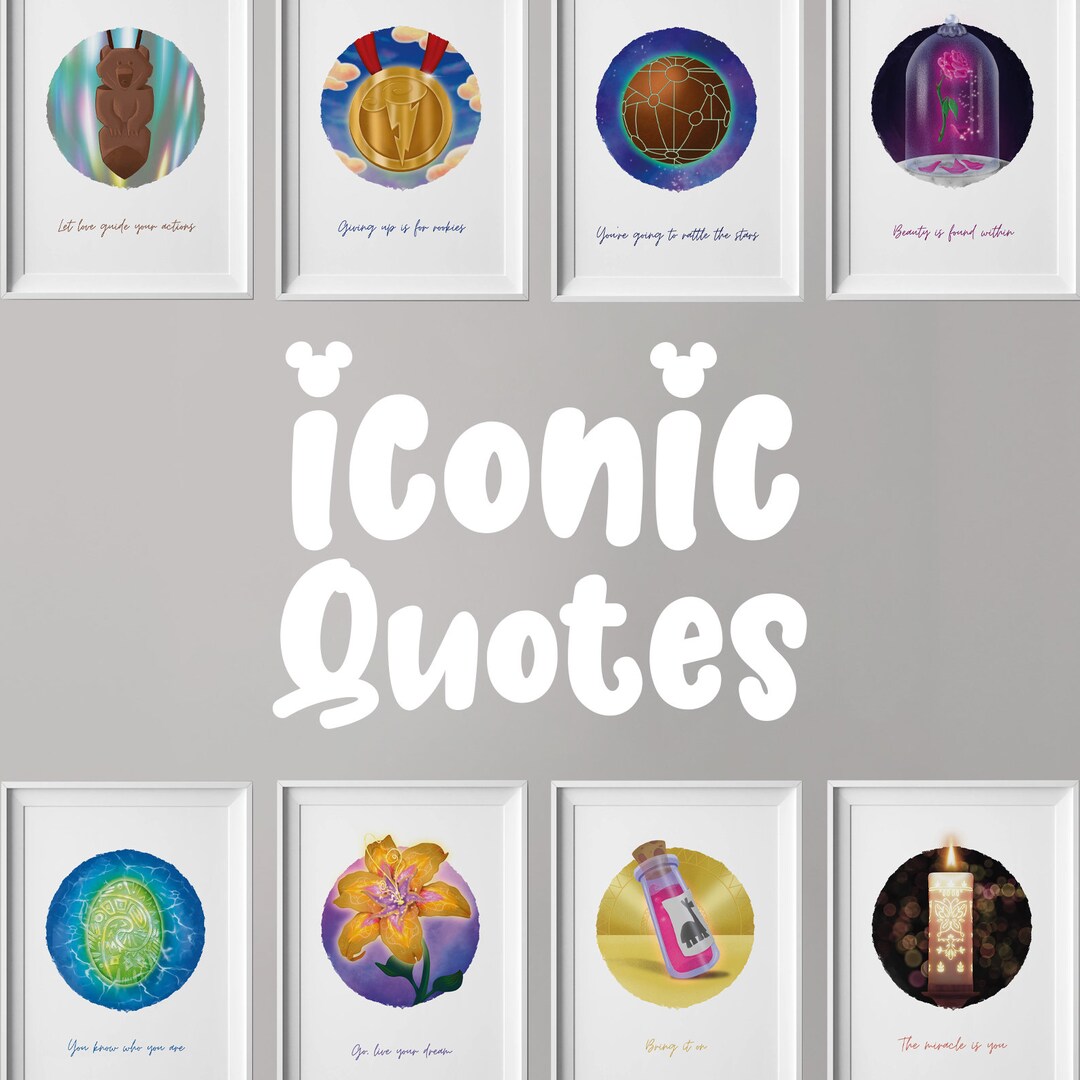 Disney Iconic Quote Collection - Disney Motivational Prints | Disney ...
