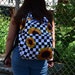 Sunflowers Checkered Backpack Lunch Bag Pencil Case Back to - Etsy