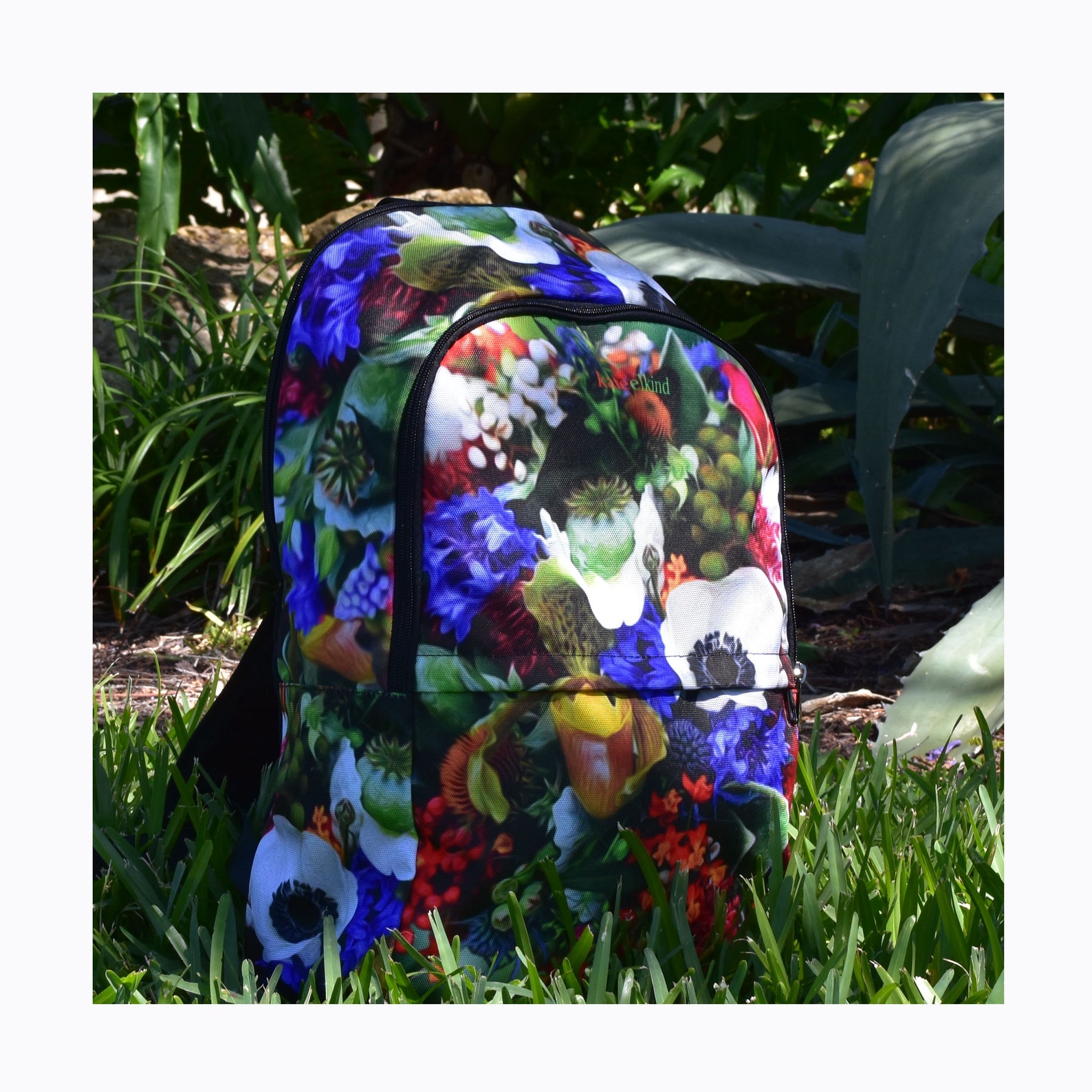 Dreaming Blue Floral Backpack for Romantic Soul and Flowers Lover, Boho ...