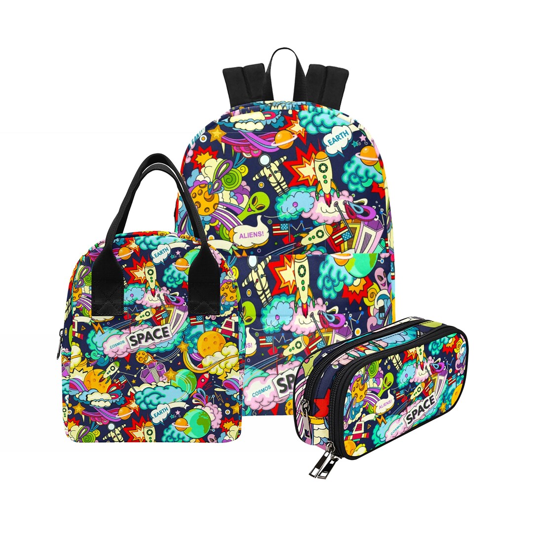 Space Inspired Back to School Set for Elementary School Boy, Backpack ...