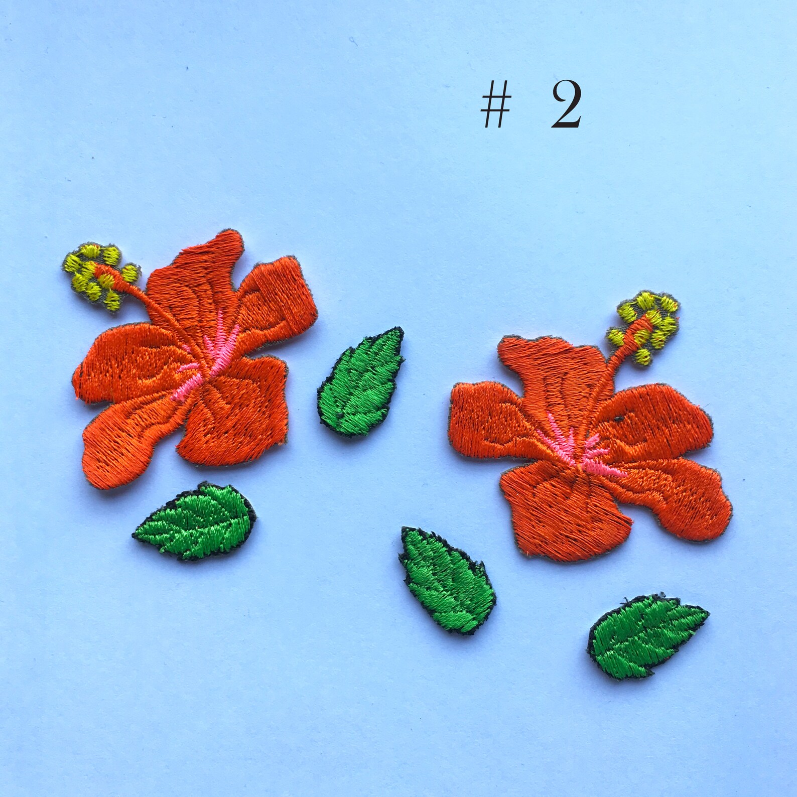 Hibiscus Flowers Patches, Tropical Vibe Patches - Etsy