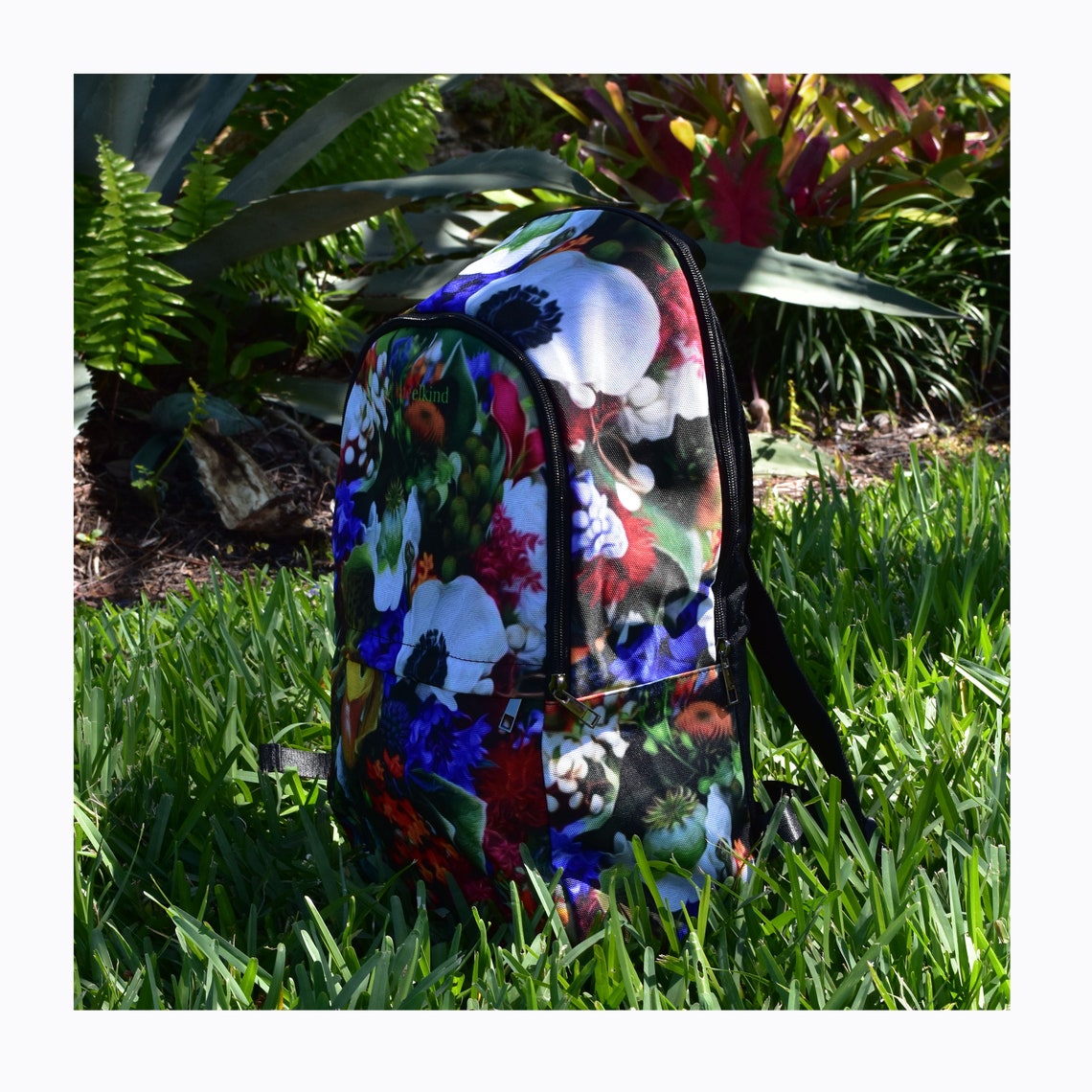 Dreaming Blue Floral Backpack for Romantic Soul and Flowers - Etsy