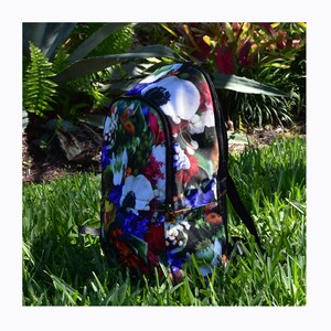Dreaming Blue Floral Backpack for Romantic Soul and Flowers Lover, Boho ...