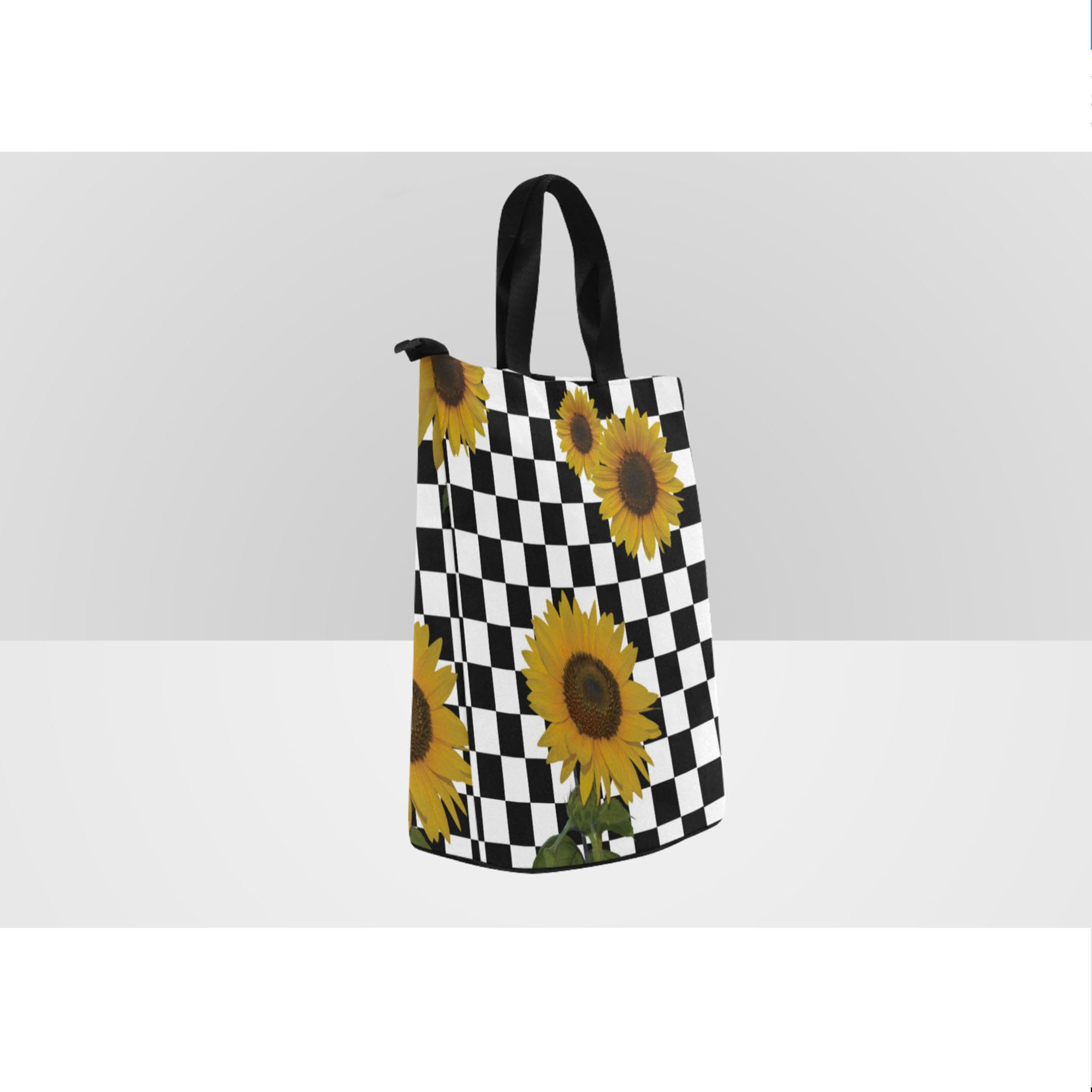 Sunflowers Checkered Backpack Lunch Bag Pencil Case Back to - Etsy