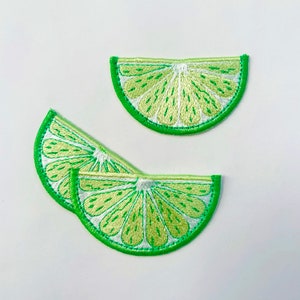 Lemon, Lime, Orange Patches, Custom Embroidery - Etsy