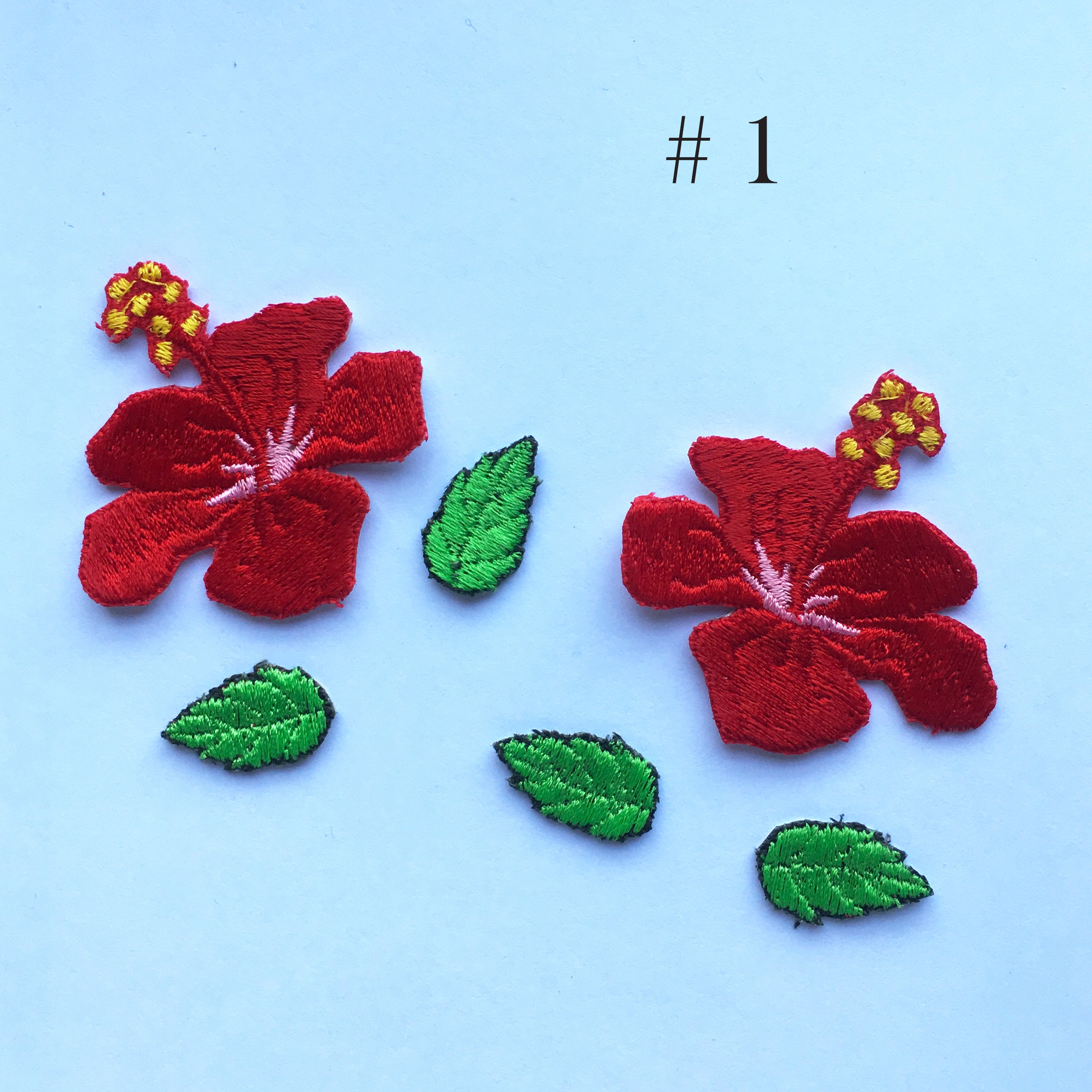Hibiscus Flowers Patches, Tropical Vibe Patches - Etsy