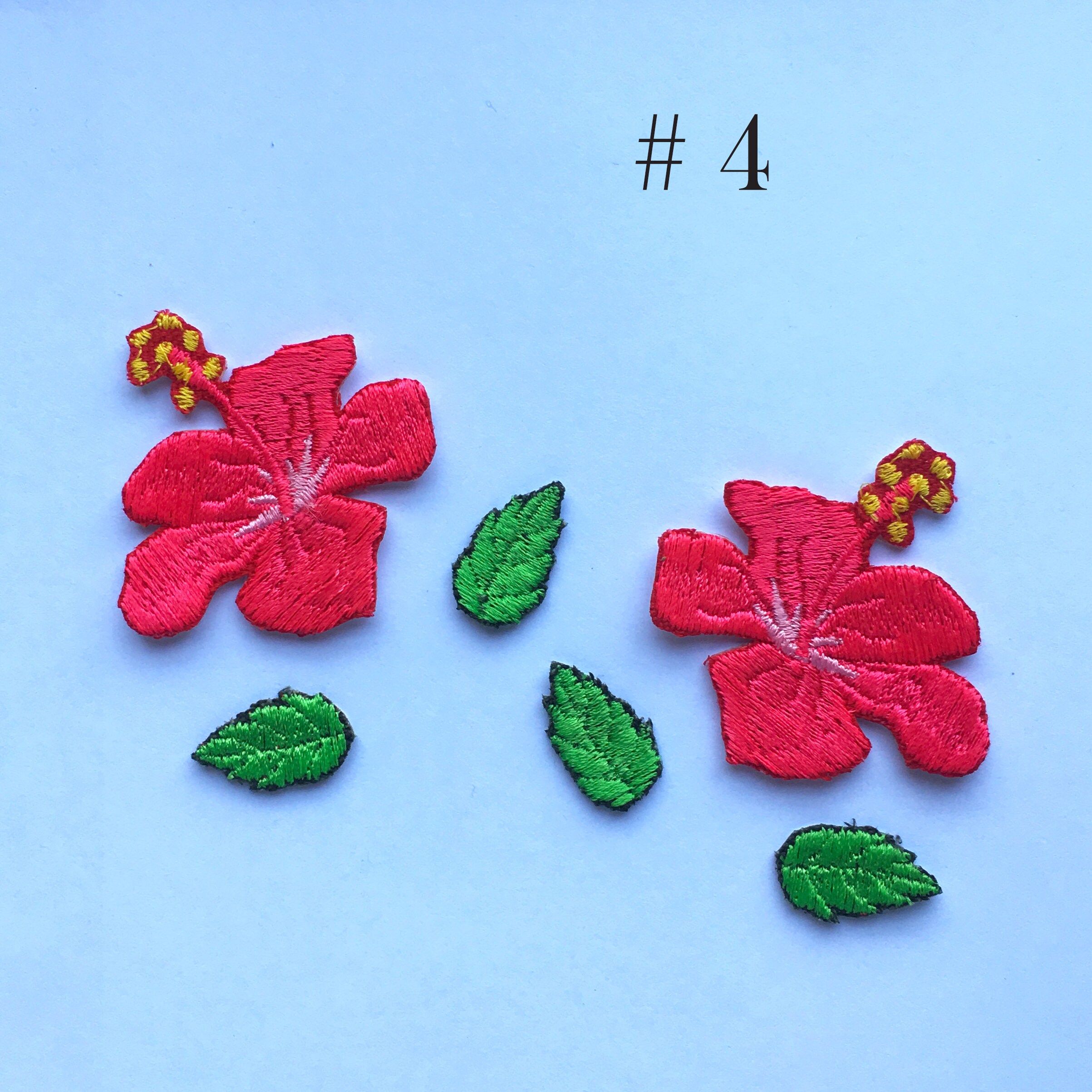Hibiscus Flowers Patches, Tropical Vibe Patches - Etsy