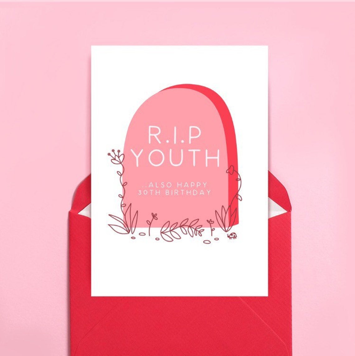 RIP Youth 30th Birthday Card R.I.P Funny Dark Humour Gothic - Etsy UK