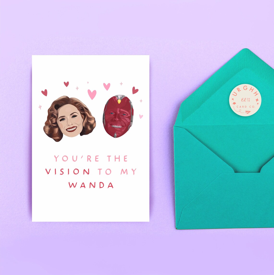 Wonderful Wanda 00s Birthday Card WandaVision Wanda-Ful | Etsy