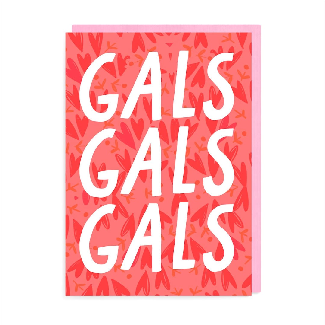 Gals Card - Galentine's Day - Valentines Card for Your Best Girl ...