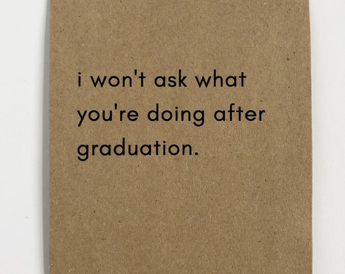 Graduation Card Funny Graduation Gift Funny Greeting Cards Handmade ...
