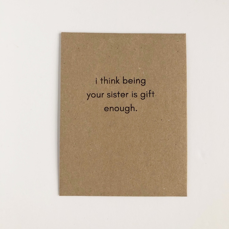 Funny Sibling Birthday Card Greeting Cards Handmade Birthday - Etsy