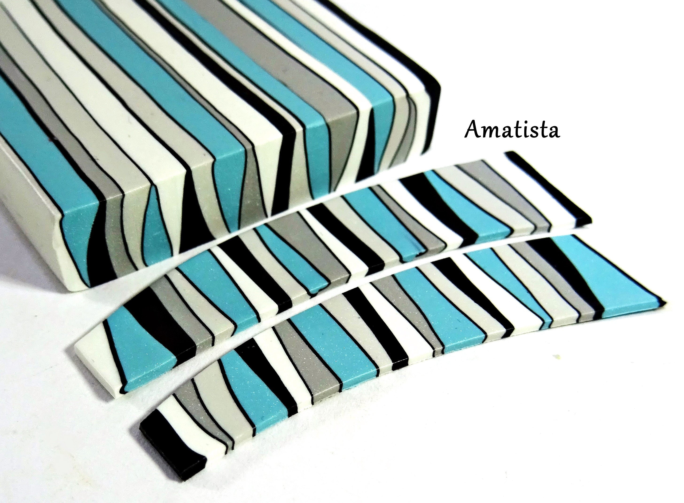 Polymer Clay Tutorial: Fimo Zig Zag Cane Zig Zag Cane - Etsy