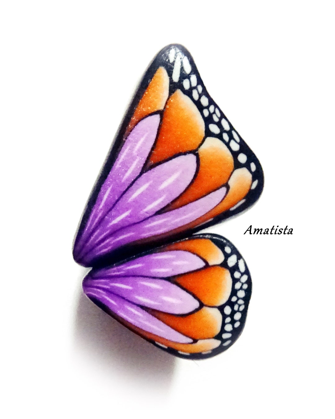 Polymer Clay Butterfly Wings Cane: Raw Clay Cane - Millefiori Cane ...