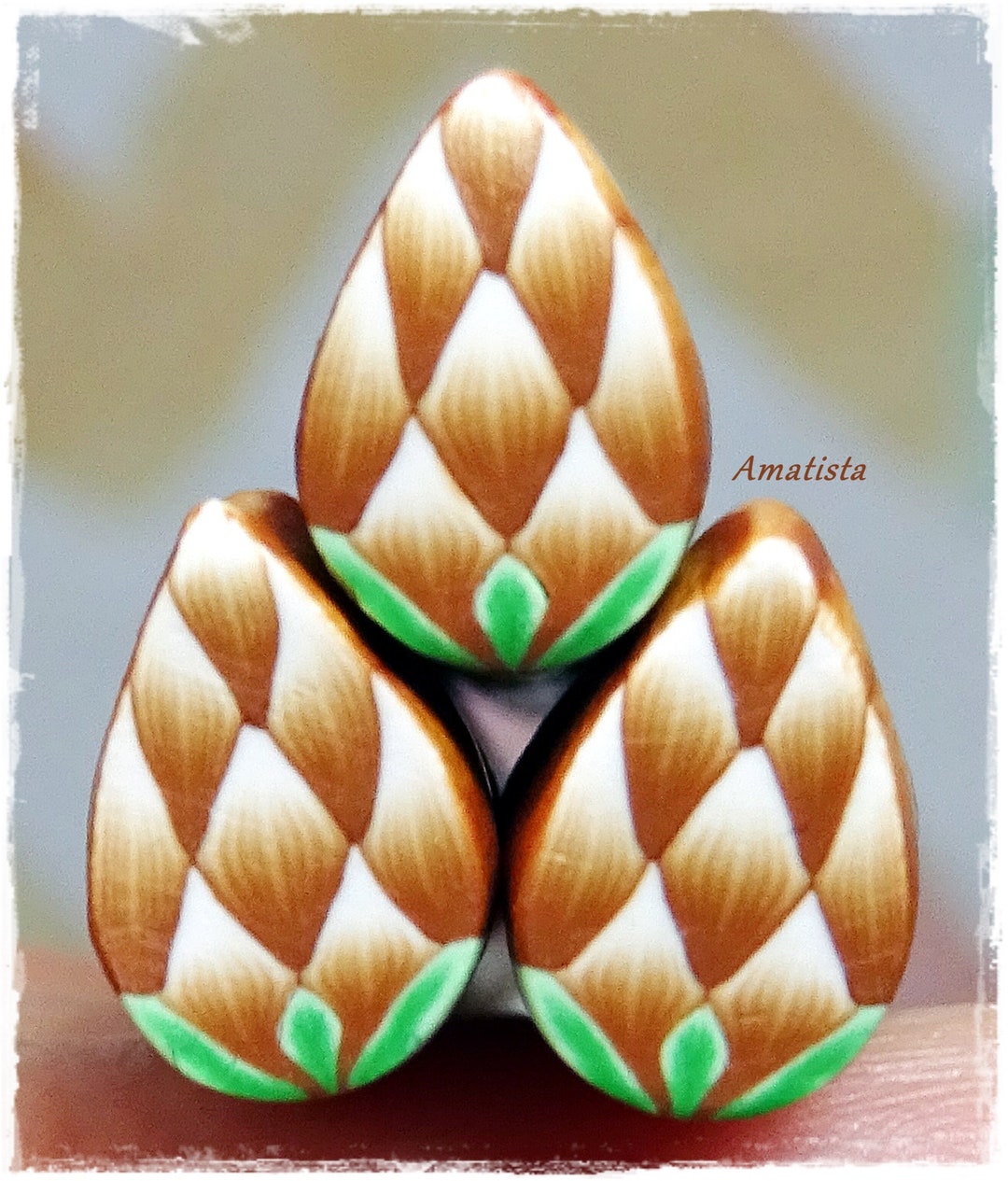 Polymer Clay Berry Canes: Raw Polymer Clay Cane - Millefiori Cane ...