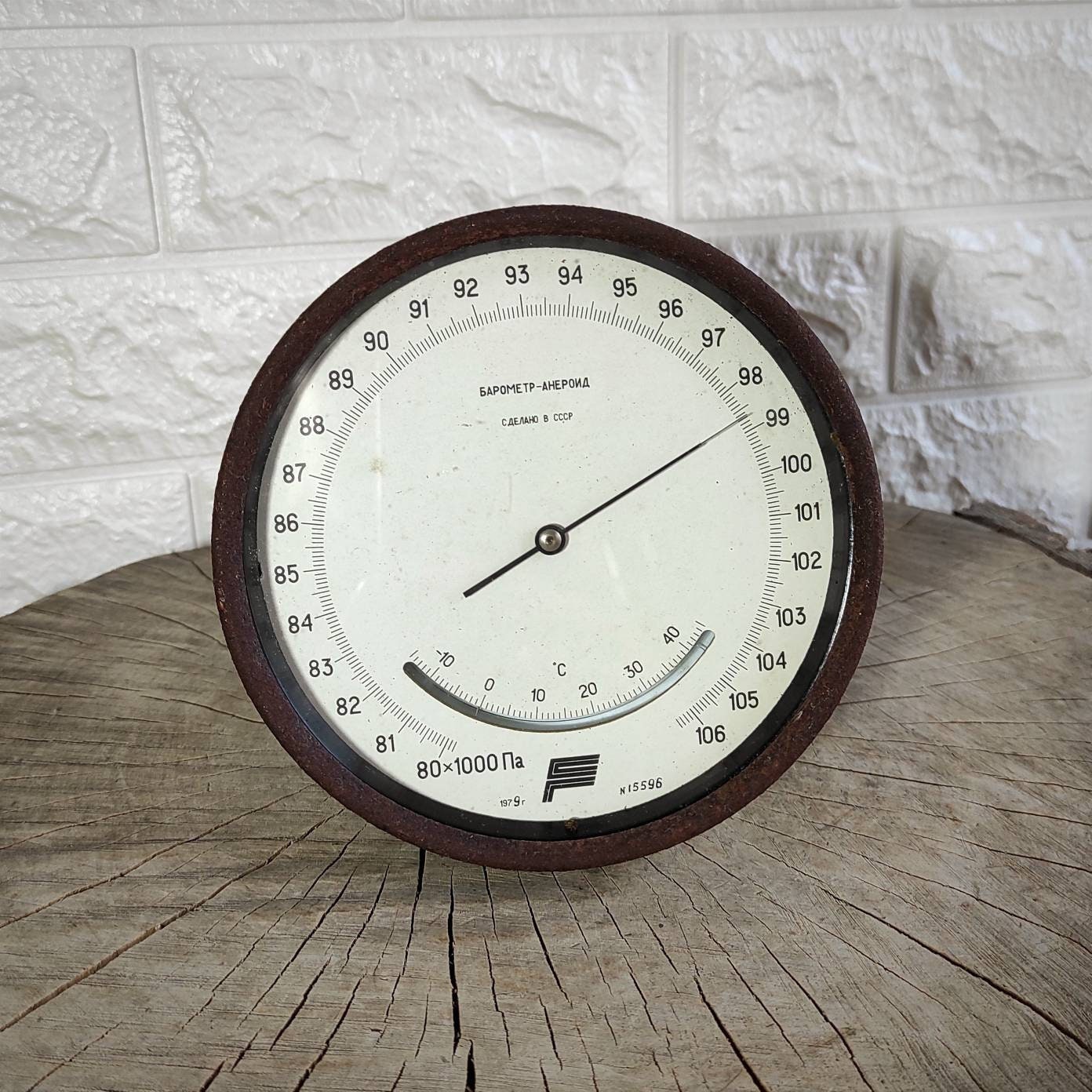 Vintage USSR Aneroid Barometer Soviet Barometer Steampunk - Etsy