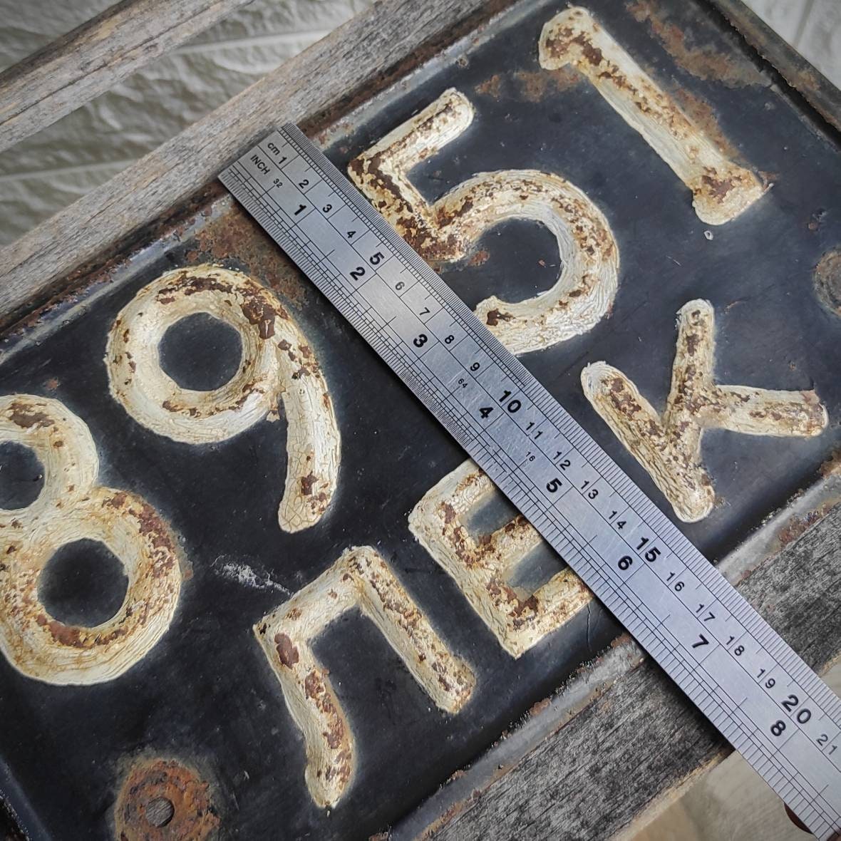 Vintage USSR Car License Plate Rare Soviet Car Number Plate | Etsy