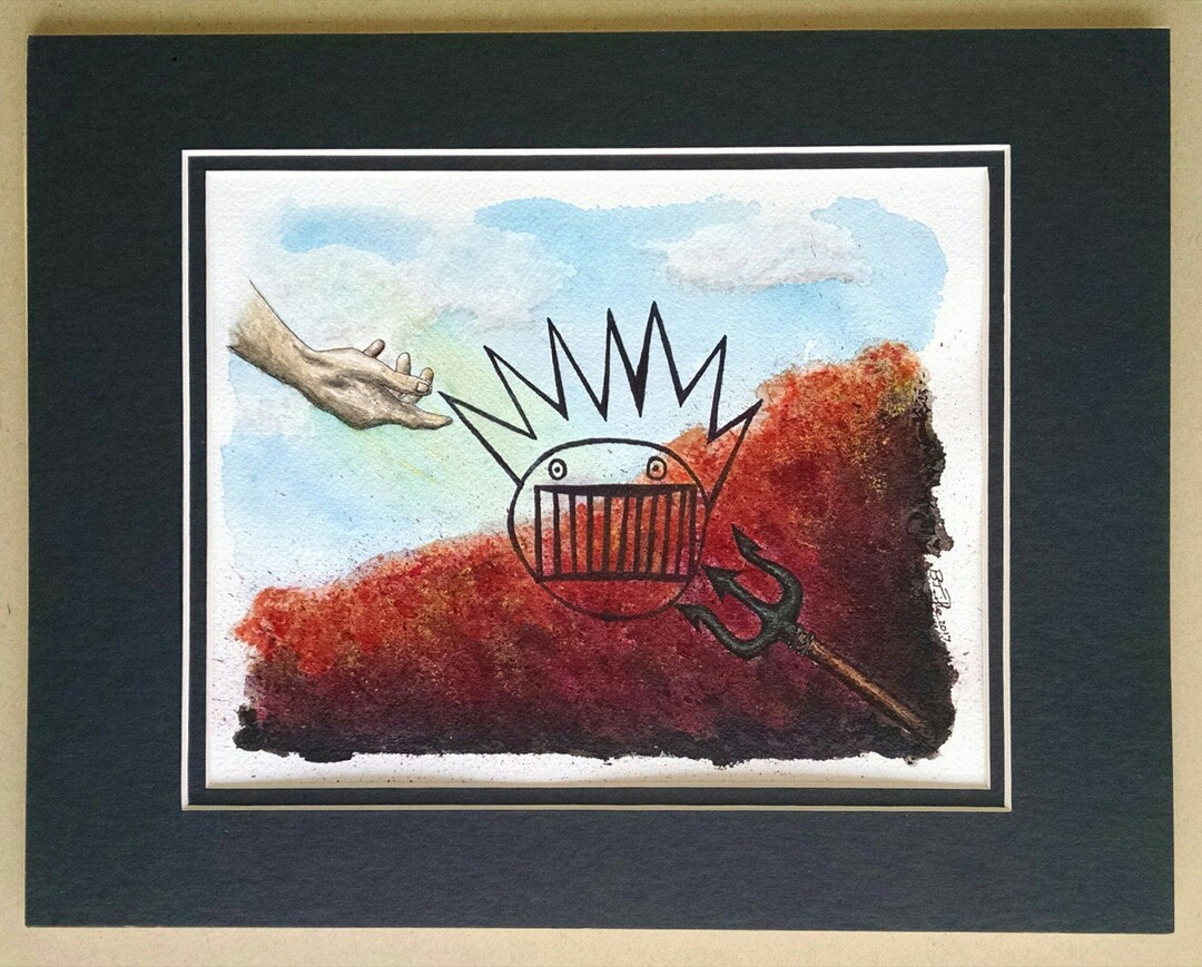 WEEN - God Ween Satan - Original Artwork - Watercolor and Ink - 9×12 ...