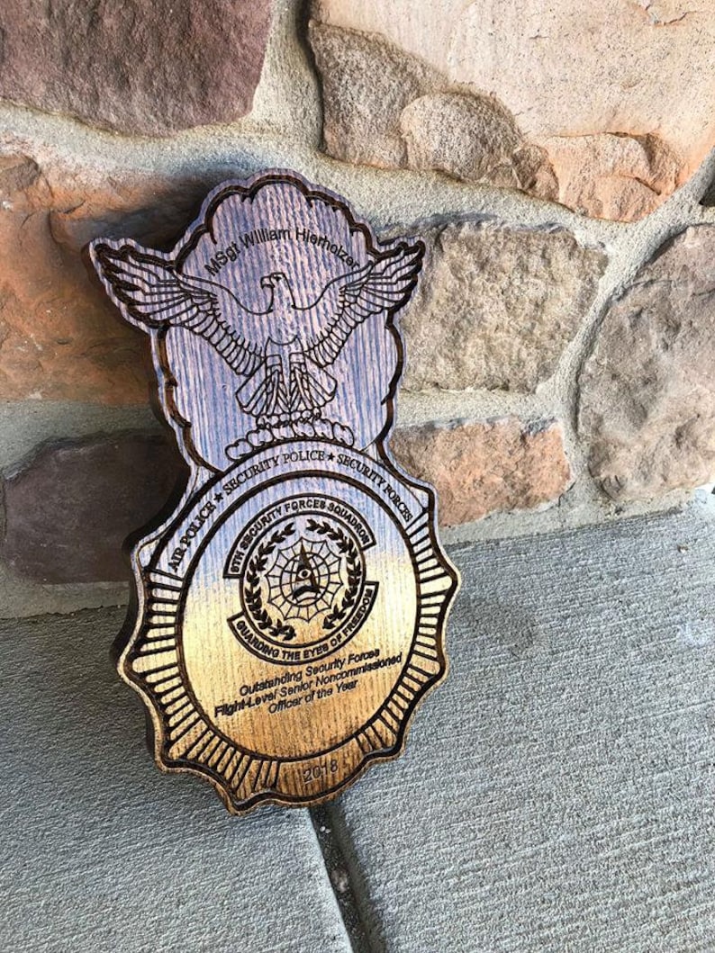 Security Forces Shield 10”x6”x3/4” - Etsy
