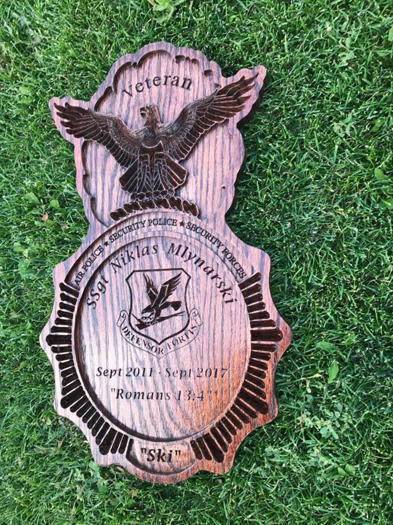 Security Forces Shield 18.5x11.25x3/4 | Etsy