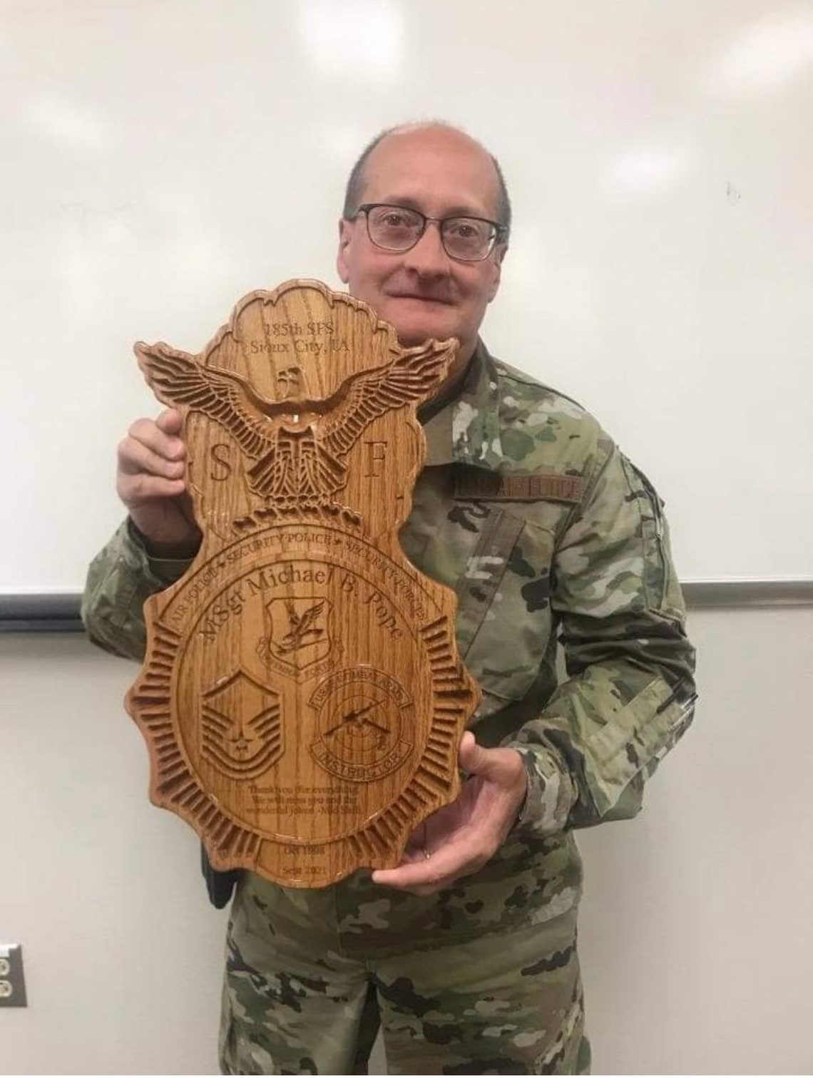 Security Forces Shield 18.5x11.25x3/4 - Etsy